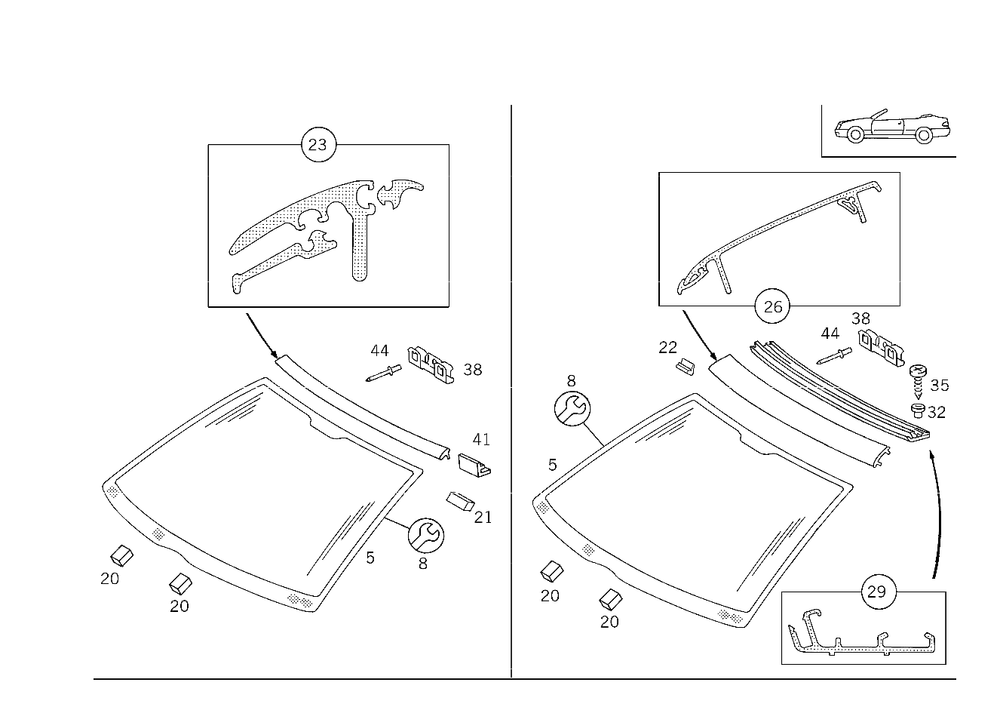 Trim Bar - Part #208-670-03-22 | Mercedes Parts Center