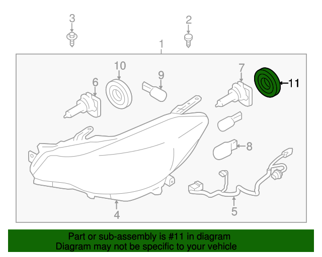 2012-2017 Subaru Outer Cover 84953FJ020 | Subaru Parts Store