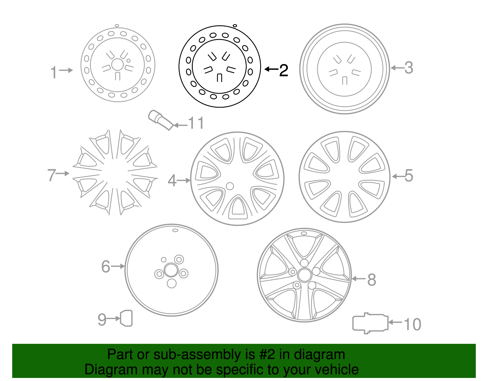 2007-2011 Toyota Camry Wheel, Steel 42611-33541 | Retail Performance ...