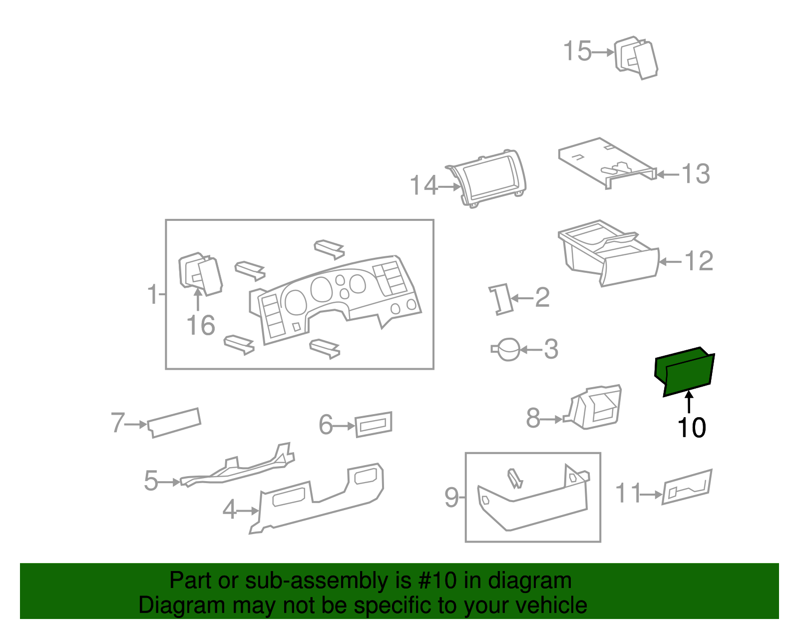 2007-2013 Toyota Tundra Cup Holder 55620-0C020-C0 | Toyota Parts Center