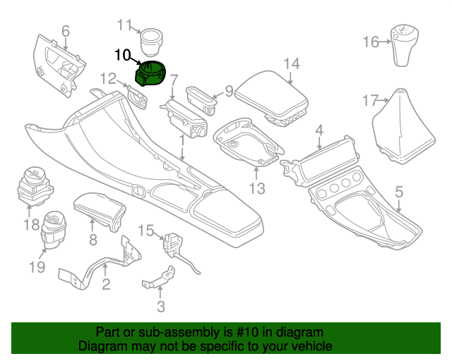 Genuine BMW 51-16-7-025-455 | Cup Holder | FREE Shipping on Most Orders ...