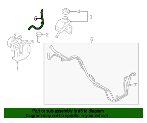 57580-3T000 - Suction Hose - 2014-2016 Hyundai Equus | Conicelli Hyundai