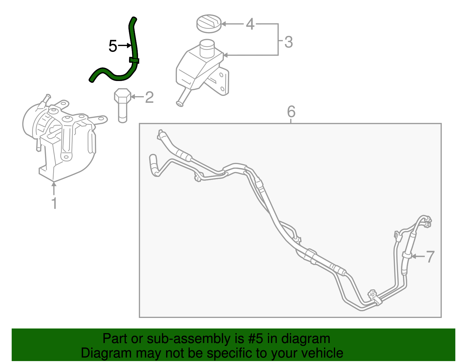 2011-2013 Hyundai Equus Power Steering Pump Reservoir 57421-3N000 ...