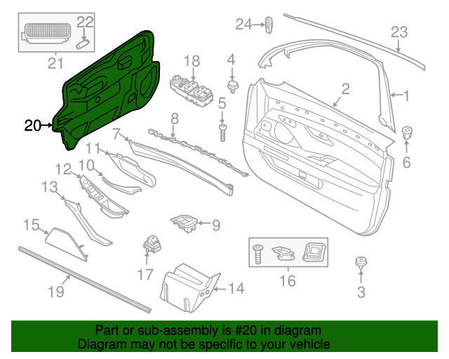 51487366706 - 2011-2016 BMW Water Shield (51-48-7-366-706) | BMW of ...