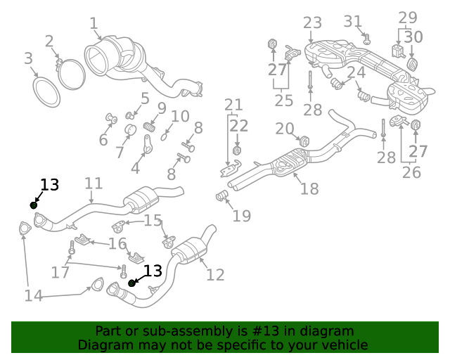 2000-2024 Audi Muffler & Pipe Lock Nut N-911-308-01 | OEM Parts Online