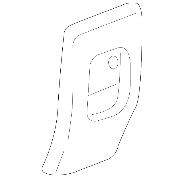 2020-2022 GM Jet Black Front Floor Console Rear Trim Panel 23125433 ...