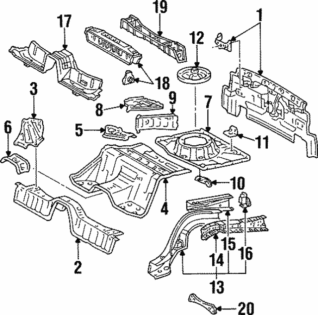 57523-24010 - Cross-Member Brace - 1993-1998 Toyota Supra | OEM Genuine ...