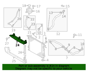 29135-D9500 - Upper Baffle 2017-2022 Kia Sportage | Kia.Parts Store