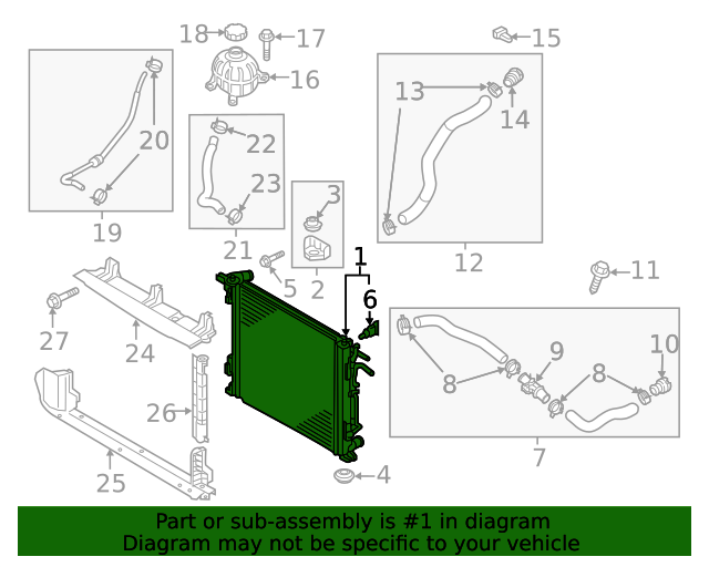 2017-2022 Kia Sportage Radiator Assembly 25310-D9900 | OEM Parts Online