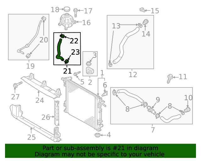 25450-D9000 - Connector Hose 2017-2022 Kia Sportage | Kia.Parts Store