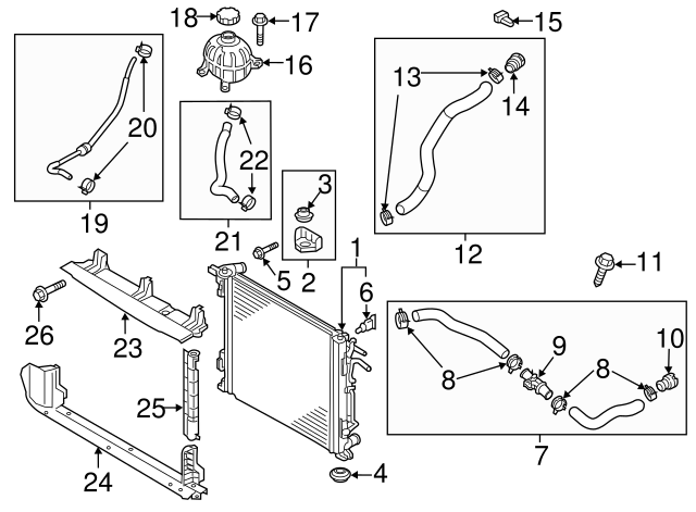 2017-2021 Kia Sportage Upper Baffle 29135-D9500 Kia Parts Store Kia ...