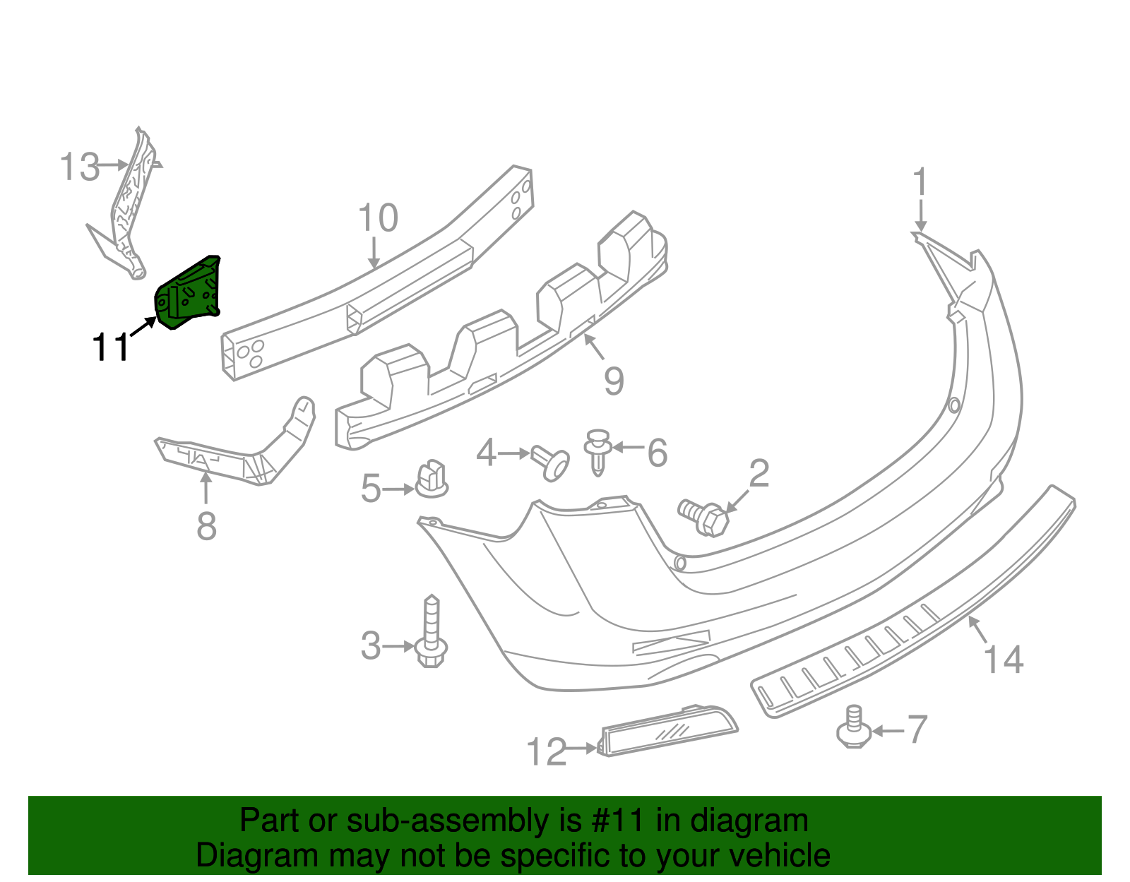 2009-2014 Nissan Murano Support Bracket 85220-1AA0A | Temecula Nissan Parts