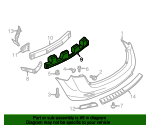 2009-2014 Nissan Murano Energy Absorber Rear Bumper 85090-1AA0B ...