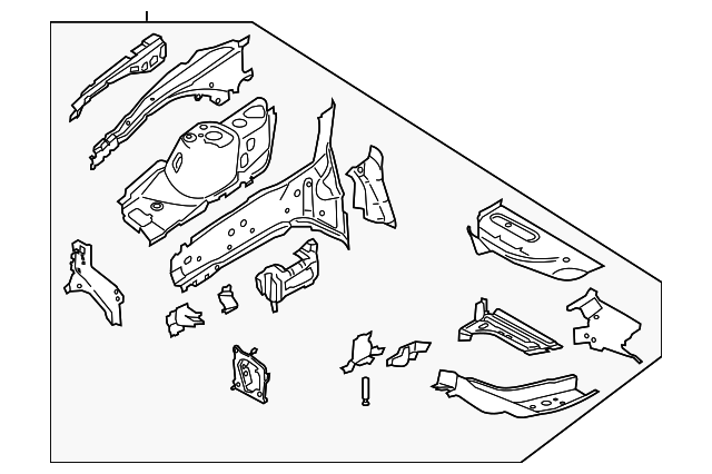 2017-2019 Ford Apron/Rail Assembly GV6Z-16055-A | QuirkParts