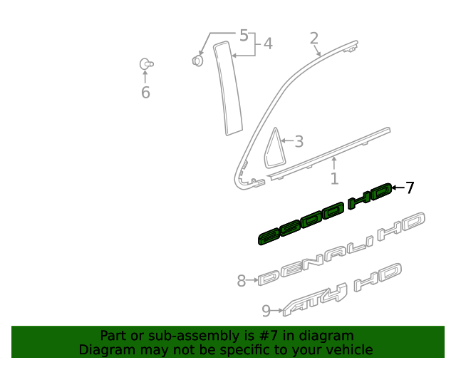 2020-2022 GMC Sierra 2500 HD Chrome Front Side Door Weight Class Name ...
