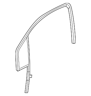 2018-2024 Chevrolet Equinox Front Driver Side Door Window Weatherstrip ...