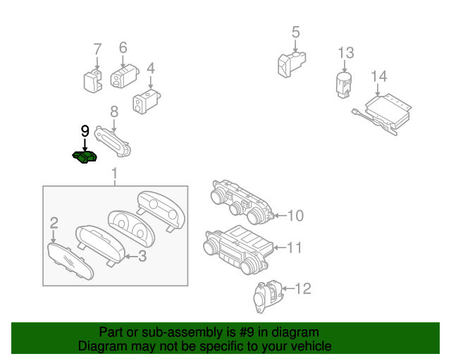 2009-2010 Kia Optima Hazard Switch 93790 2G300VA | OEM Parts Online