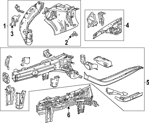 Structural Components & Rails for 2024 Buick Encore GX | Flow ...