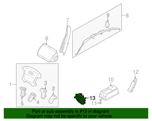 31313083 - Air Bag Clockspring 2005-2014 Volvo | AutoNationParts.com