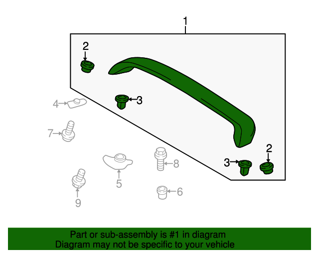 76871-52070-B1 - Rear Spoiler - 2003-2005 Toyota Echo | Nucar Toyota of ...