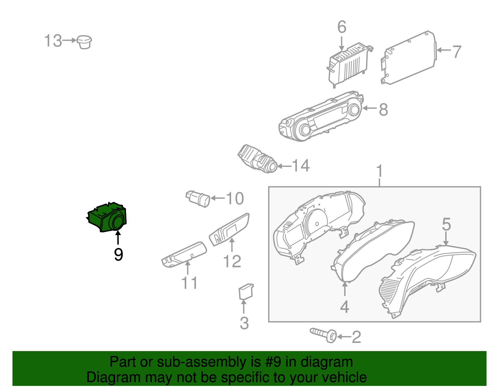 SW-6864 - Motorcraft™ Headlamp Switch 2012-2019 Ford | AutoNation Parts