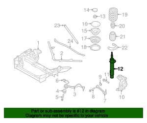 31-31-6-796-155 - Suspension Strut 2009-2013 BMW | Braman BMW & MINI Parts
