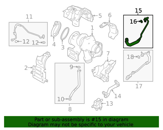 2018-2023 Land Rover Water Return Tube LR094410 | OEM Parts Online