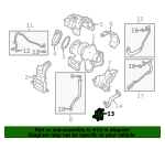 2018-2023 Land Rover Turbocharger Coolant Line Adapter LR181892 ...