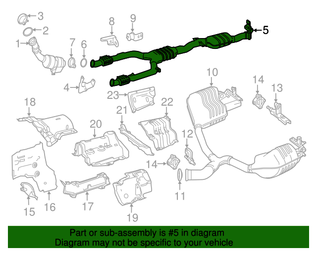 238-490-07-21 - Exhaust Muffler 2018-2020 Mercedes-Benz | Mercedes-Benz ...