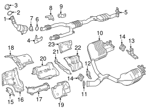 2015-2020 Mercedes-Benz Shielding 205-680-03-22 | Mercedes-Benz Parts