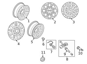 2017-2020 Ford Wheel, Alloy HC3Z-1007-B | TascaParts.com