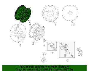 2017-2022 Ford Wheel, Alloy hc3z1007a | GetOEMParts.com