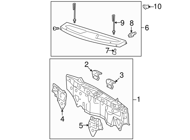 2007-2011 Toyota Yaris Rear Body Panel 58307-52430 | Toyota Parts Center