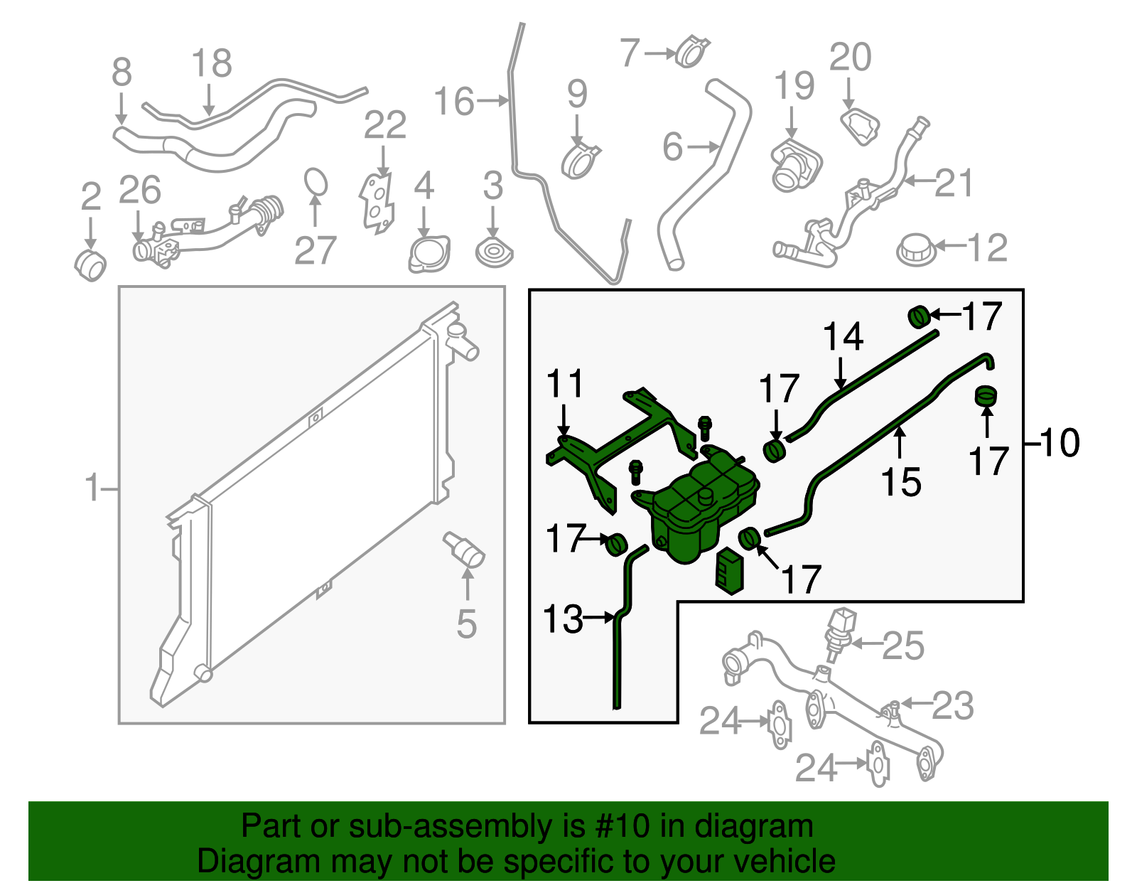 2012-2021 Nissan Reservoir Assembly 21710-1PE1A | Ziegler Nissan of ...