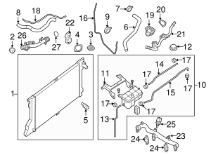 2005-2021 Nissan Water Outlet 11060-EA20A | OEM Parts Online