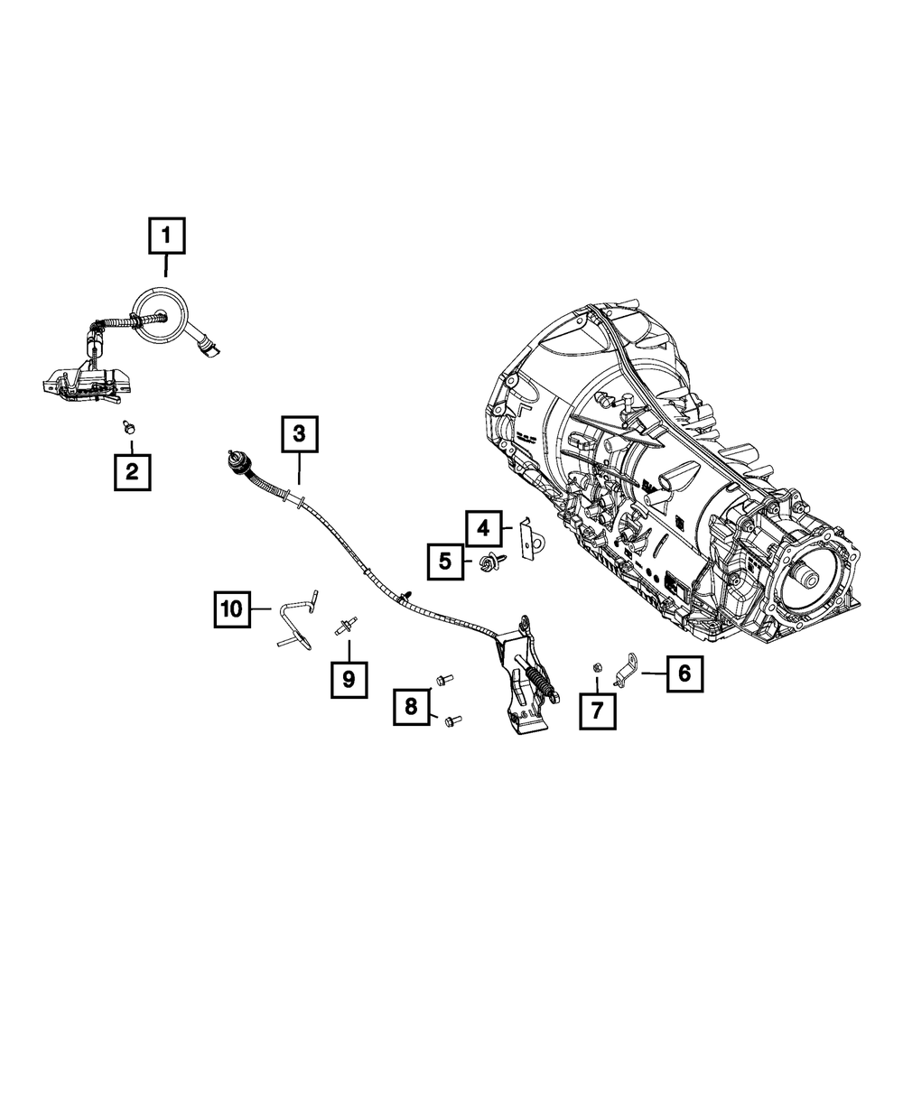 2021-2024 Ram 1500 Manual Park Release Cable 68444308AA | Mopar eStore