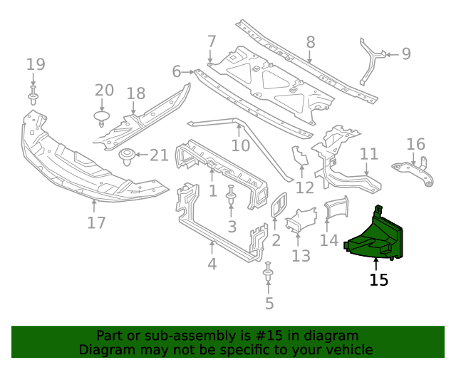 51748073953 - 2020-2022 BMW Air Duct (51-74-8-073-953) | BMW of South ...