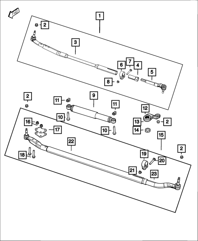 2012-2013 Ram Power Steering Gear 5154397AA | My Mopar Parts