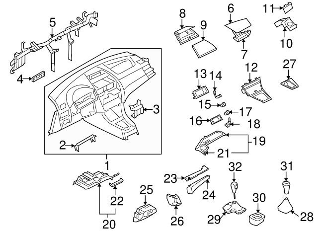 Genuine BMW 51-45-3-402-634 | Column Support | FREE Shipping on Most ...