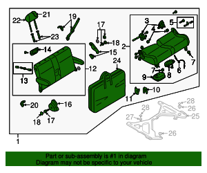 1998-2001 Audi A6 Quattro Seat Assembly 4B9-887-053-D-6XQ | Audi OEM Parts