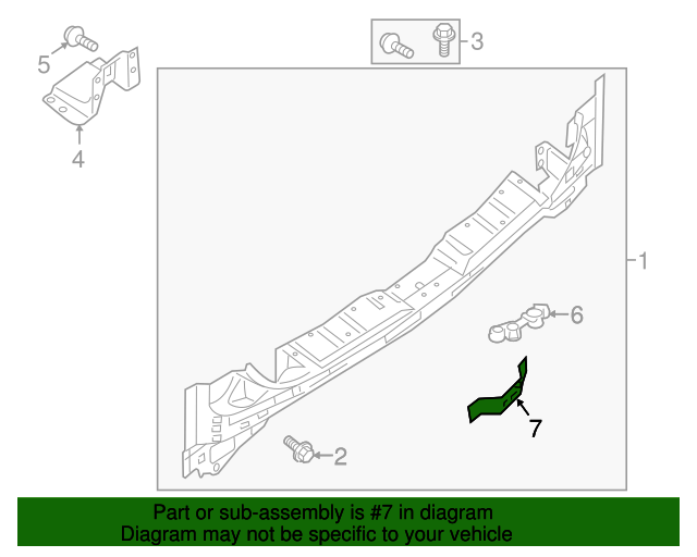 2013-2020 Nissan Pathfinder Rear Bracket G9130-3JAMA | My Nissan Part
