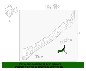 2013-2020 Nissan Pathfinder Rear Bracket G9130-3JAMA | My Nissan Part