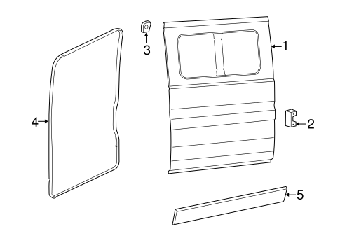 Door & Components for 2018 Ram ProMaster 2500 | Mopar Parts Canada