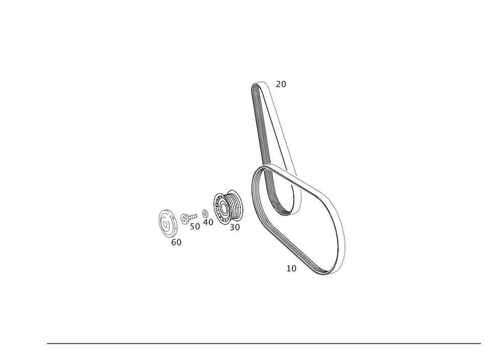 2003-2011 Mercedes-Benz V-Belt 113-997-02-92 | Mercedes-Benz Parts