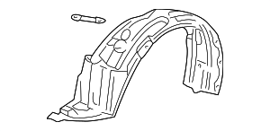 2004-2009 Toyota Prius Fender Liner 53875-47020 | OEM Parts Online