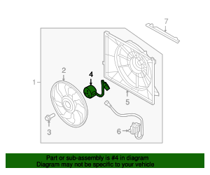 2010-2012 Hyundai Santa Fe Fan Motor 25386-1U100 | OEM Parts Online