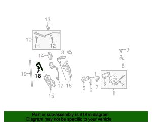 2006-2017 GM Liftgate Release Switch 15299399 GM | GMPartsDirect.com