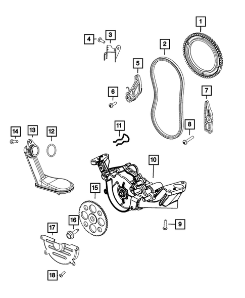 Engine Oiling, Oil Pan and Indicator (Dipstick) for 2025 Ram 1500 ...