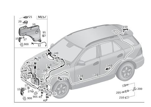 Windshield Washer System for 2021 Mercedes-Benz GLE 63 AMG® S ...