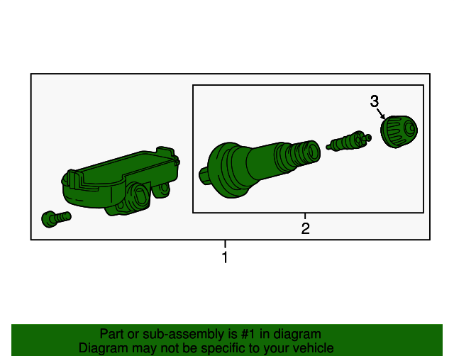 13540607 - Tire Pressure Indicator Sensor 2020-2024 GM | Londoff ...